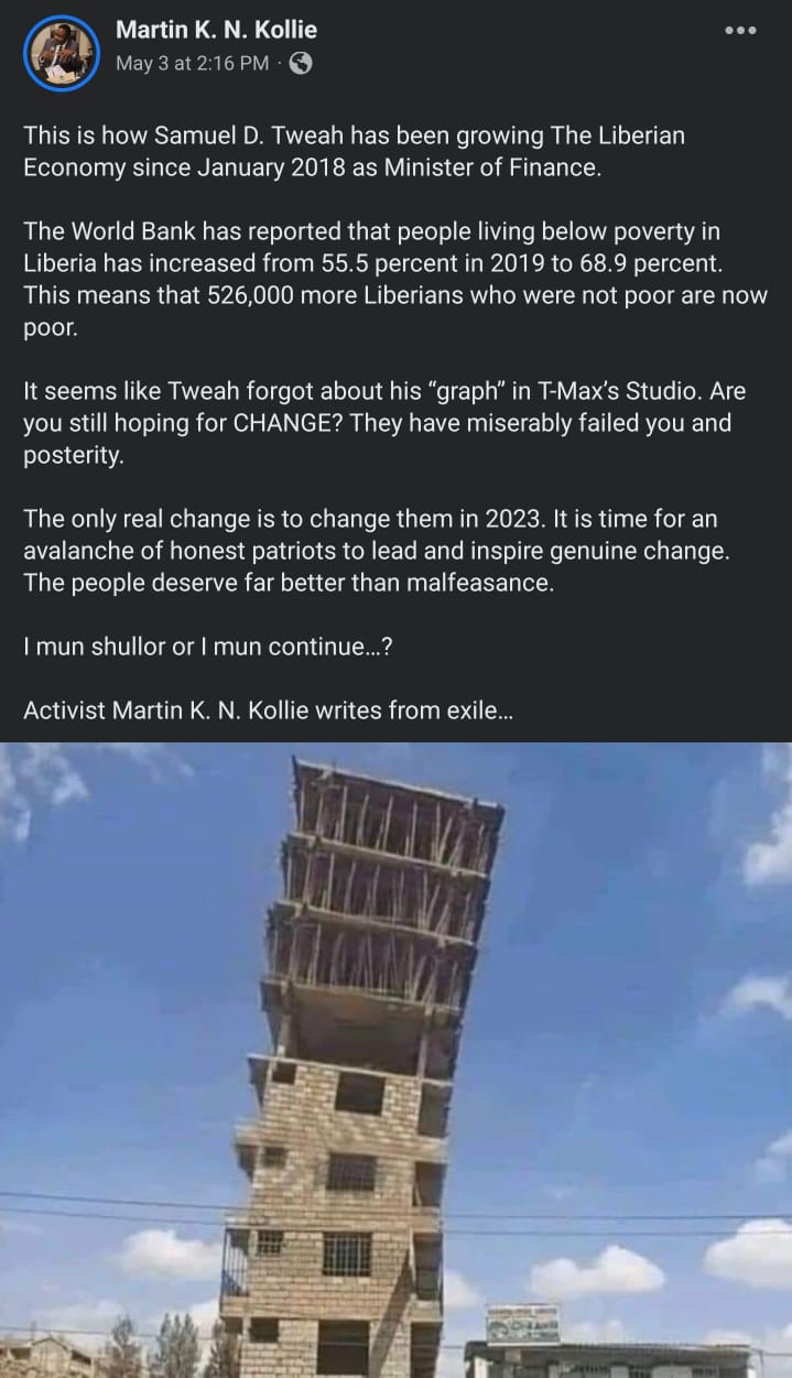 Did Activist Martin K.N. Kollie Get Facts Right about Liberia Poverty ...